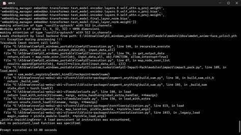 Bug I Used Comfyui Impact Packat At The Same Environment And Got Unpicklingerror Issue
