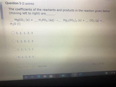 solved the coefficients of the reactants and products in the