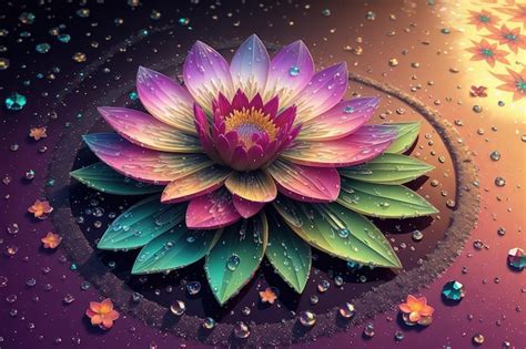 Premium Ai Image A Water Lily Is A Flower That Is In The Water