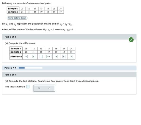 Solved B Compute The Test Statistic Round Your Answer To Chegg Com