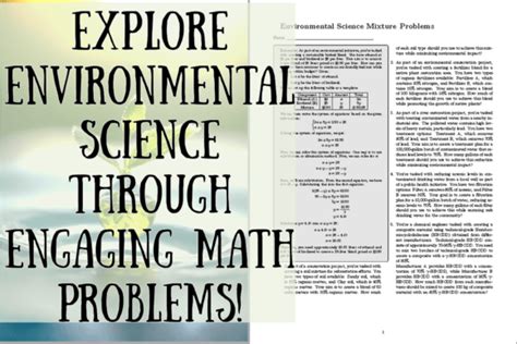 Environmental Science Mixture Problems Graphic By Kathryn Maloney · Creative Fabrica