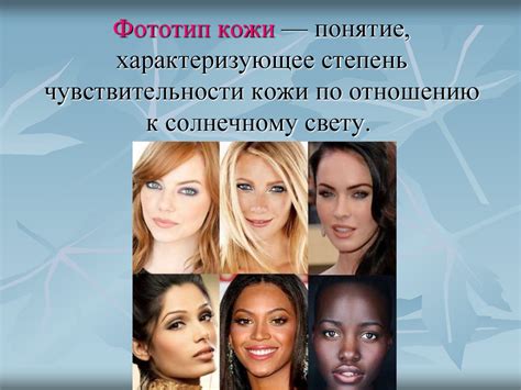Фототипы кожи - online presentation