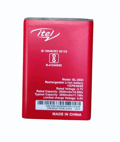 Itel BL 29DI Rechargeable Li Ion Battery At 160 Piece Chintadripet Chennai ID 2851481433462