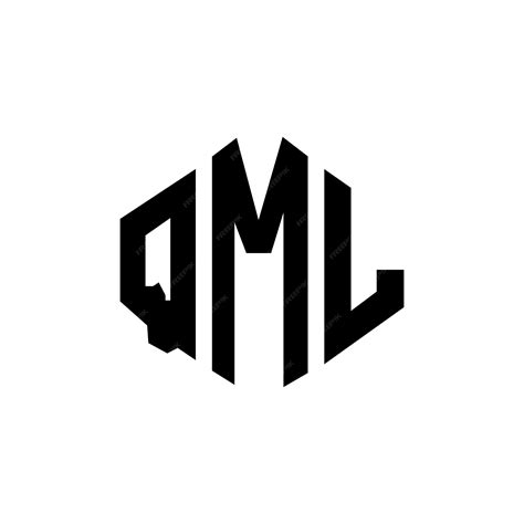 Premium Vector Qml Letter Logo Design With Polygon Shape Qml Polygon And Cube Shape Logo