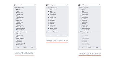 small ui suggestion match properties dialog serengeti rhino wip