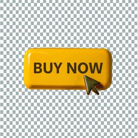 Premium Psd Buy Button Click Front View 3d Rendering Icon