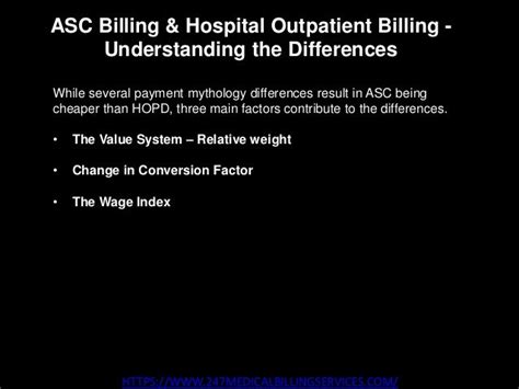 ASC Billing Hospital Outpatient Billing Understanding The Differences Pptx