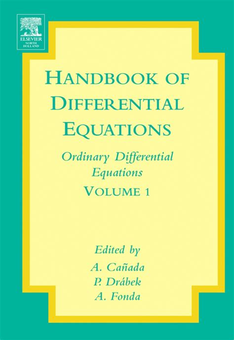 Handbook Of Differential Equations Ordinary Differential Equations