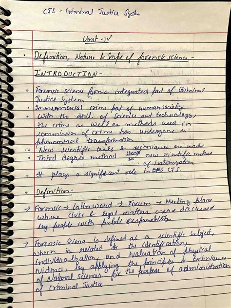 Unit 4 Definition Nature Scope And History Of Forensic Science Criminal Lw Download Free Pdf