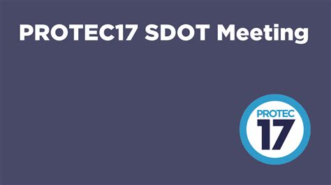 Sdot Contract Update Meeting Virtual Protec17