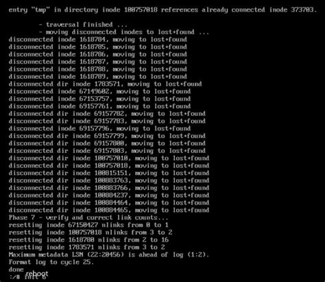 Xfs 报错corruption Of In Memory Data Detected处理 下一朵云