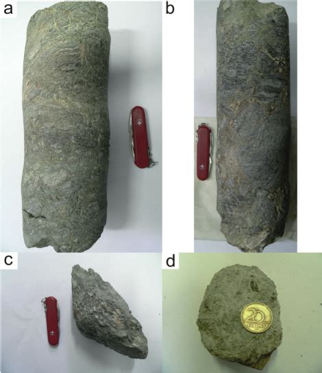 Characteristic Core Samples From The Fault Zone Of A 180 Ab