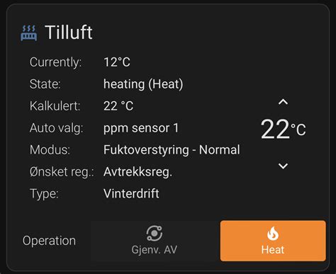 Climate · Issue 12 · Gmtrevishomeassistant Nodered Systemair Vtr300 · Github