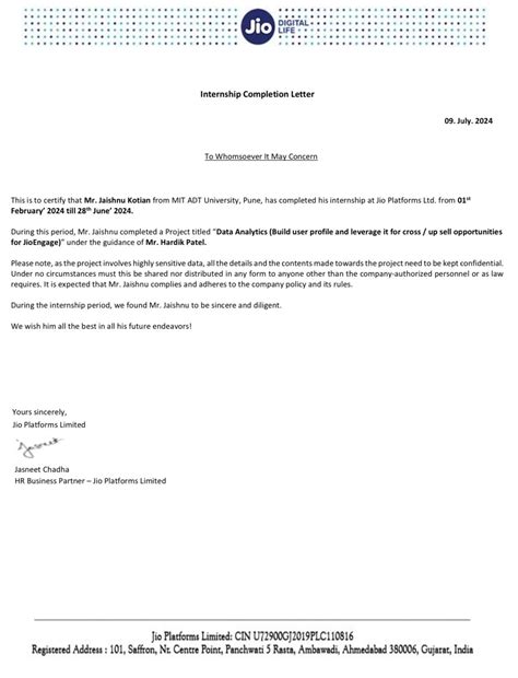 Jaishnu Kotian On Linkedin Certificate Jio Jioengage Dataanalytics