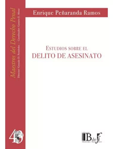 Libro Estudios Sobre El Delito De Asesinato Envío Gratis