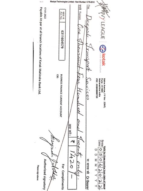 Cancelled Cheque Pdf