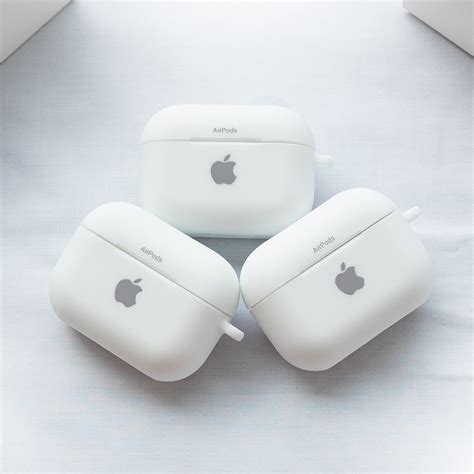 정녕마켓 에어팟pro 그레이 애플 사과 로고 Tpu 하드 젤리 에어팟케이스 위시버킷