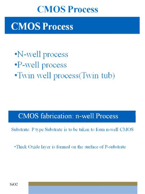 Cmos Process Pdf Cmos Logic Gate