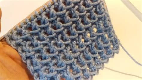 Красивый и простой рельефный узор спицами Вязаные стежки Узоры Уроки вязания