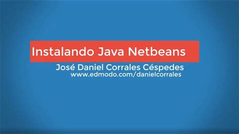 Instalar Java Netbeans YouTube