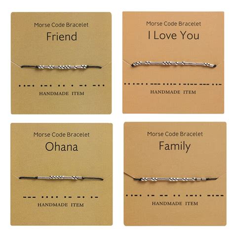 Morse Code Bracelets Grandado