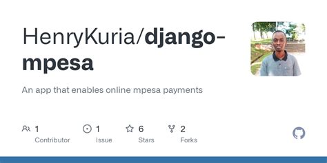 Github Henrykuriadjango Mpesa An App That Enables Online Mpesa Payments