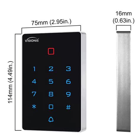 ACCESS CONTROL WIFI DIGITAL TOUCH KEYPAD READER STANDALONE W MINI CONTROLLER EM CARDS W