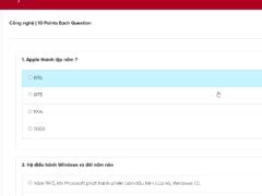 Share code website thi trắc nghiệm quiz online php mysql