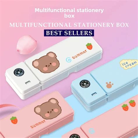 Новая многофункциональная коробка для канцелярских принадлежностей пенал вентилятор мини