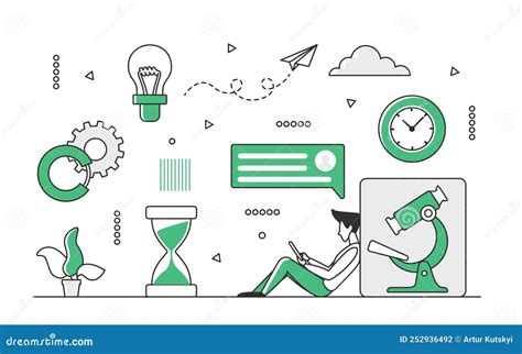 Scientific Research And Analysis Interpretation Stock Vector Illustration Of Equipment