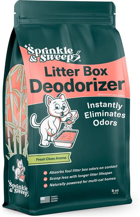 Sprinkle And Sweep Litter Box Deodorizer Cat Litter