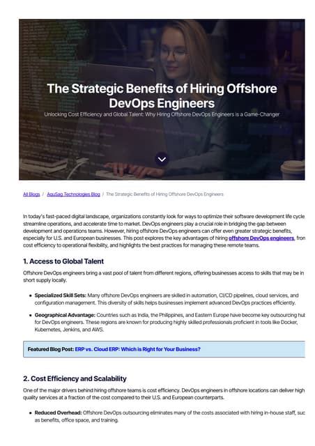 The Strategic Benefits Of Hiring Offshore Devops Engineers Pdf Cloud Computing Internet