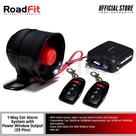 giordon car alarm multi functional with power window output remotes