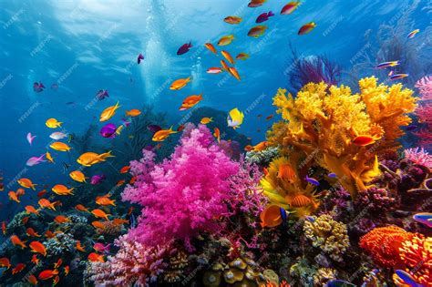 Mapping The Spatial Extent Of Coral Reefs In Under Generative Ai Premium Ai Generated Image