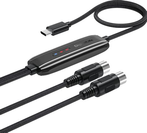 Amazon Com DigitalLife USB To Pin MIDI Interface For PC And Mac Metal MIDI C Musical