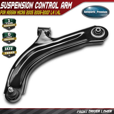 Front Lh Lower Control Arm W Ball Joint Assembly For Nissan Micra 05