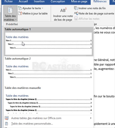 Pc Astuces Ajouter Une Table Des Matières à Ses Documents Word