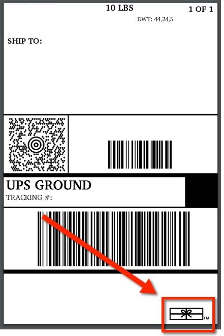 Ups Letter Label