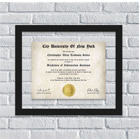 How To Frame A Certificate