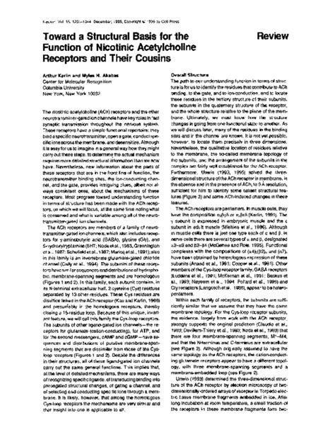 Pdf Structural Insights Into Cys Loop Receptors