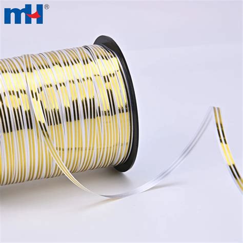 Mh Manufacturer Direct 5mm Balloon String Ribbon With Gold Wire
