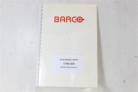 Barco CVM Bit Digital Input With Instruction Manual OD D