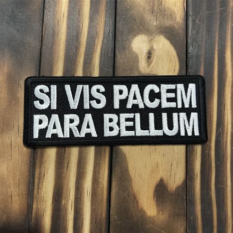 Patch Si Vis Pacem Para Bellum Buckup Tactical Morale Patch Hook Si