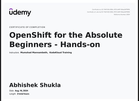 abhishek shukla on linkedin openshiftcertified udemycertified