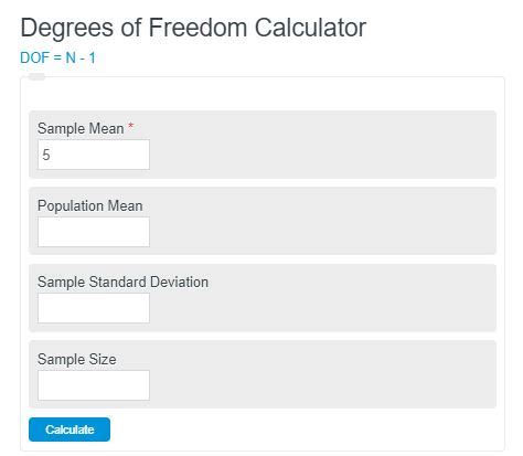 Degrees Of Freedom Calculator Calculator Academy