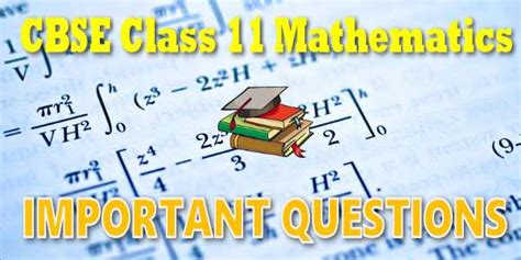 Cbse Important Questions For Cbse Class 11 Mathematics Statistics