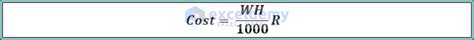 Electricity Bill Calculator Formulas In Excel Perfect