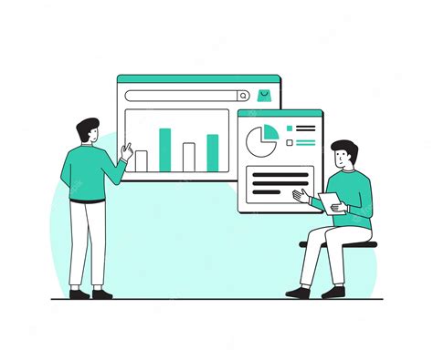 Premium Vector Market Analysis Concept Illustration