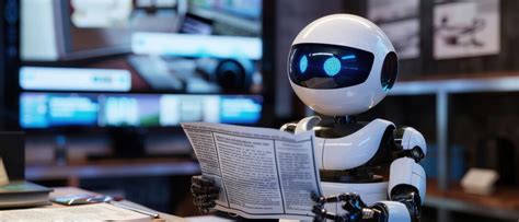 3d Robot In Journalism Reporting News With Unbiased Precision Its