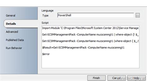 System Center Orchestrator Powershell Script Execution Ip Techguy